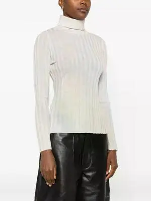 HUGENBERG Ribbed Turtleneck Top