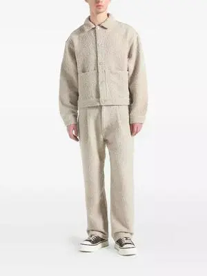 Manière De Voir Arnault Pleated Tapered Leg Jeans - Neutrals