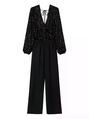 TWINSET Sequin-embellished Jumpsuit - Black