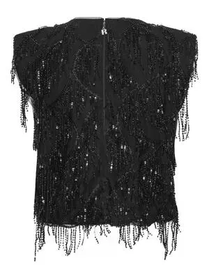 ROTATE BY BIRGER CHRISTENSEN Sequin Fringe Top