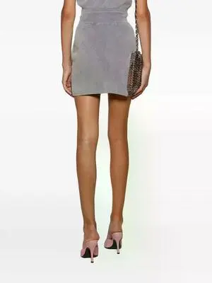Alexander Wang Logo-appliqué Mini Skirt - Grey