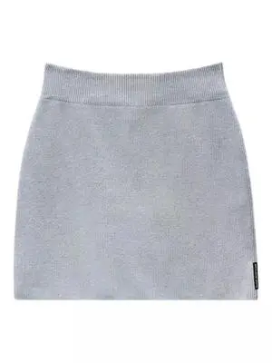 Alexander Wang Logo-appliqué Mini Skirt - Grey
