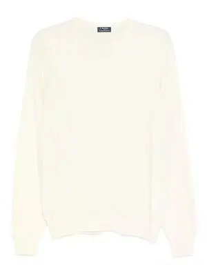 BARBA NAPOLI Crew-neck Sweater - White