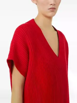 Sportmax V-neck Button-detail Sweater