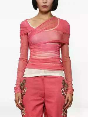 Christopher Esber Layered Tulle Top