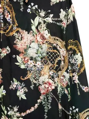 Camilla Baroque-print Buttoned Shirt