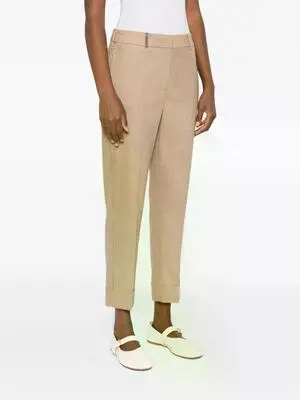 Peserico Cuffed Cropped Trousers