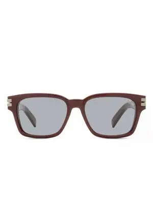 Zegna Rectangular-frame Sunglasses - Brown