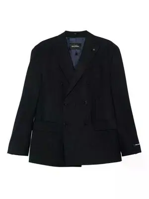 Karl Lagerfeld Classic Pinstripe Double-breasted Blazer