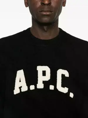 A.p.c. Logo-detail Crew-neck Sweater
