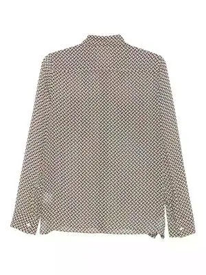 XACUS Geometric-print Flap-pocket Shirt