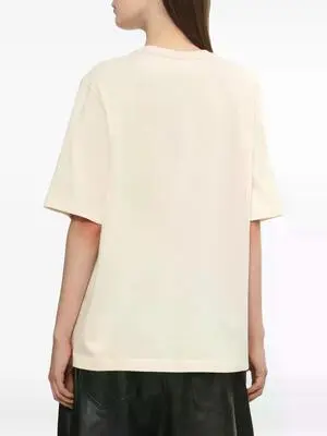 Maison Kitsuné Embroidered Cotton T-shirt