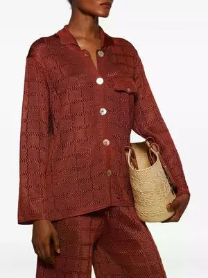 Calle Del Mar Grid-pattern Long-sleeve Shirt