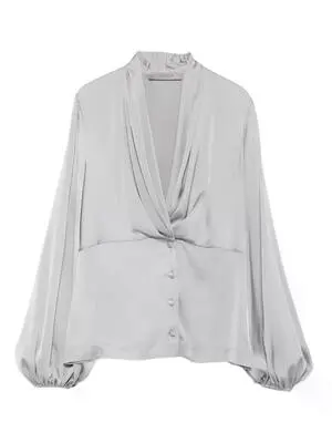 D.exterior V Neck Blouses