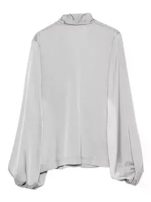 D.exterior Pleated Blouse - Grey