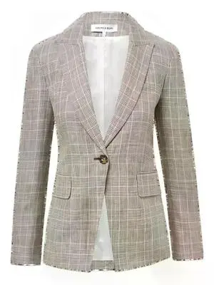 Veronica Beard Veronica Beard Obie Dickey Plaid Blazer Neutrals