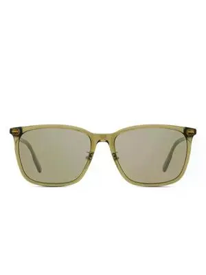 Zegna Rectangular-frame Sunglasses - Green