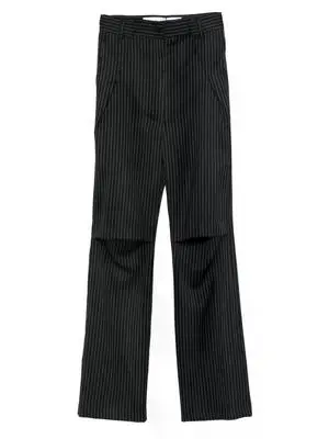 ALMAZ Pinstripe Split-knee Trousers
