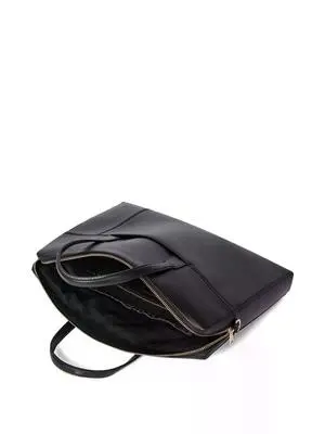 Paul Smith Leather Laptop Bag With Multi-stripe Detail