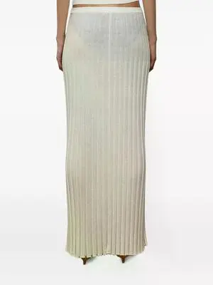 Christopher Esber Pleated Buttoned Maxi Skirt