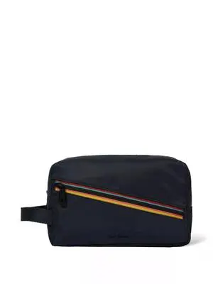 Paul Smith Stripe-detail Wash Bag - Blue