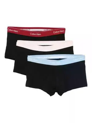 Calvin Klein Logo-waistband Briefs - Black