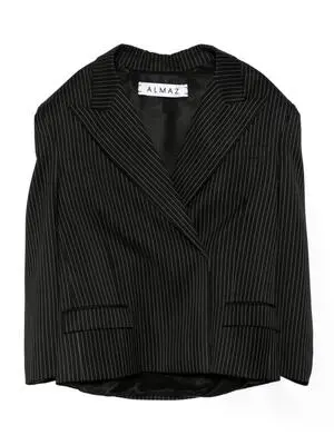 ALMAZ Pinstripe Wool Blazer