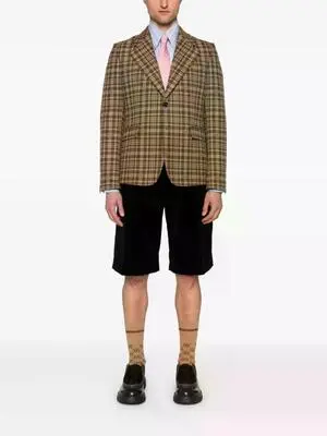 Gucci Pleated Cotton-blend Shorts