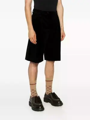 Gucci Pleated Cotton-blend Shorts
