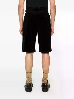 Gucci Pleated Cotton-blend Shorts