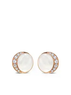 DAVID MORRIS 18k Rose Diamond Earrings - Pink