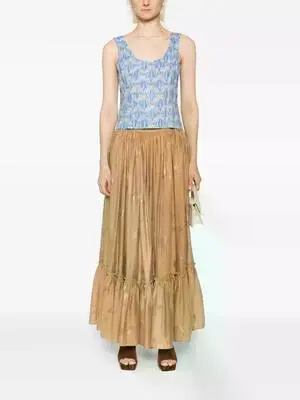 BLAKLACE Straight Hem Skirt