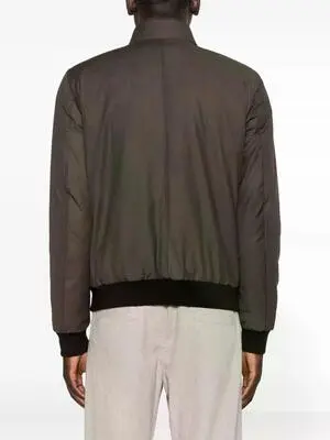 MOORER Button-fastening Ribbed-cuff Bomber Jacket