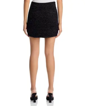 Aqua Button Detailed Sweater Skirt