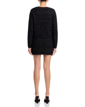 Aqua Button Detailed Sweater Skirt