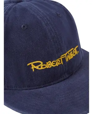 Robert Talbott Selleck Baseball Cap - Navy W/ Golden Poppy