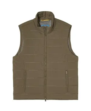 Robert Talbott Driver Quilted Vest - Taupe