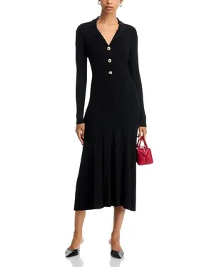 French Connection Knit Maxi Dress - Black
