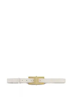 Elisabetta Franchi Logo-buckle Belt - White