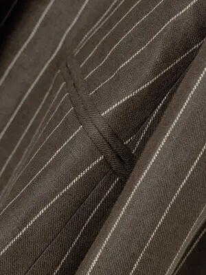 Posse Leon Pinstriped Linen-twill Blazer