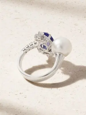 Yeprem 18-karat White Multi-stone Ring