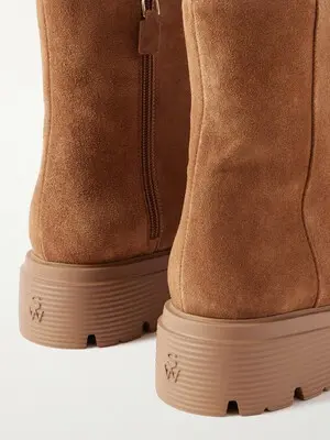 STUART WEITZMAN Hudson Lite Suede Chelsea Boots - Brown