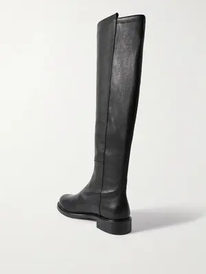 STUART WEITZMAN Gisele 5050 Leather And Stretch Knee Boots