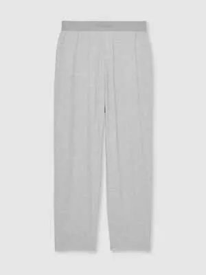 REISS Hugo Cotton Jersey Logo-waistband Joggers With Stretch