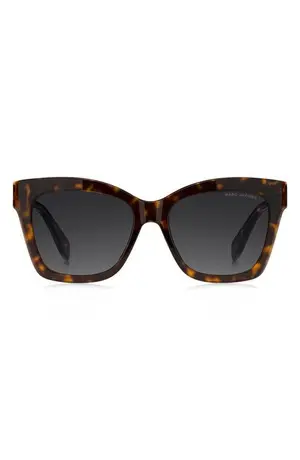 Marc Jacobs 54mm Cat Eye Sunglasses - Havana/dark Grey