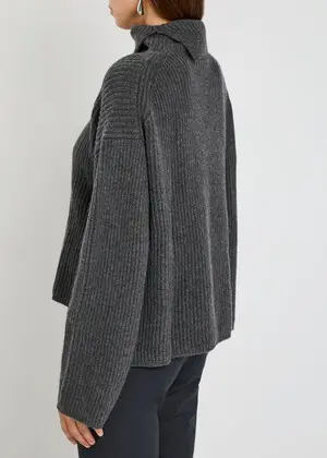 JOSEPH Ribbed Wool-blend Jumper