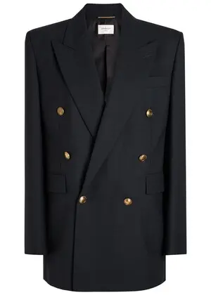 Saint Laurent Double-breasted Wool Blazer