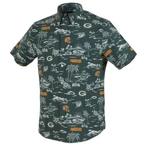 Reyn Spooner Bay Packers Kekai Performance Button-down Shirt - Green