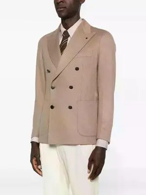 Tagliatore Double-breasted Jacket With Patch Pockets