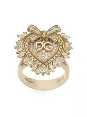 Dolce & Gabbana 18kt Yellow Devotion Diamond Ring